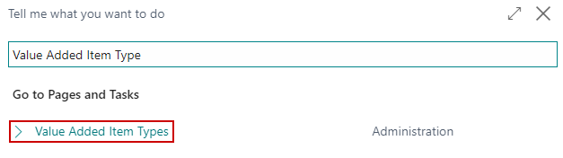 SilverLeaf Value Added Item Types