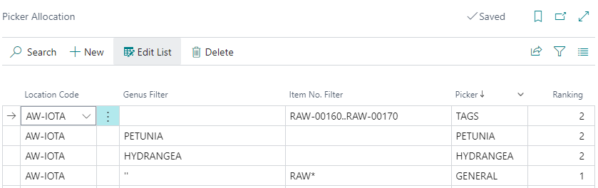 SilverLeaf Pickers and Pick Allocations
